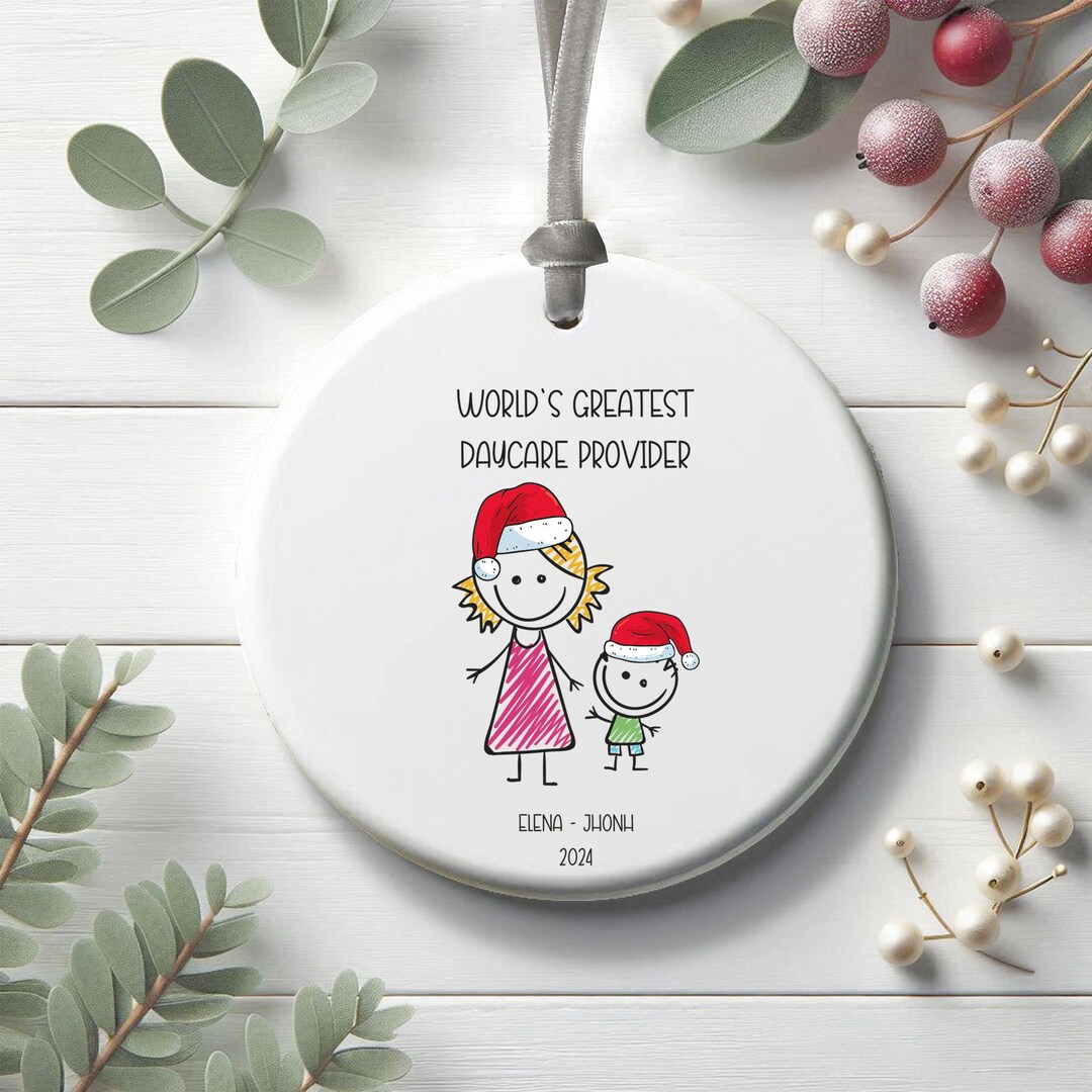 World's Greatest Daycare Provider Ornament 2024 - Personalized ...