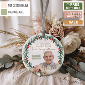 Personalized Memorial Christmas Ornament 2024 - Custom in Loving Memory ...