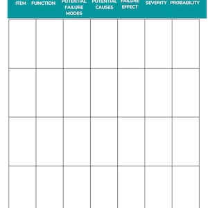 Excel Quality Issues Tracking Workflow Template Sheet | Failure Modes ...