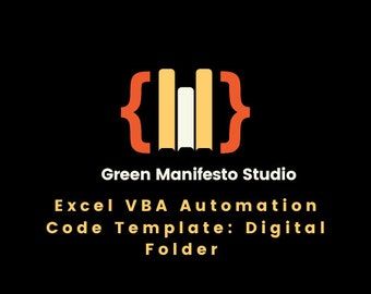 Small Business Excel Visual Basics Digital Folder and File Open ...