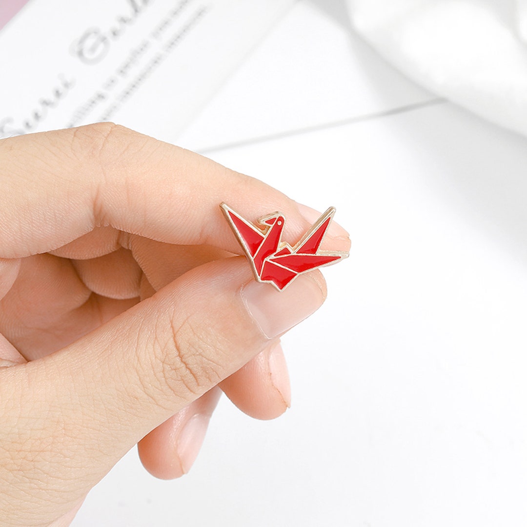 Childhood Memories Folded-paper Cranes Enamel Pin Badge Brooch - Etsy