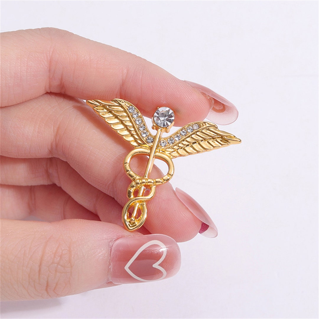 Angel Wings/snake Brooch/heart Stethoscope/metal Badge/pin Accessory ...