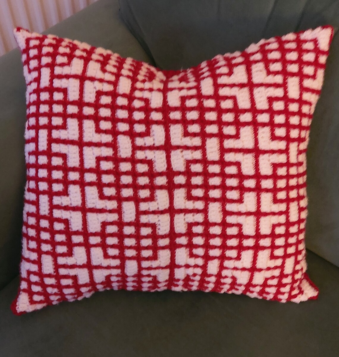 Japanese Lucky Cat Overlay Mosaic Cushion - Pattern Only - Etsy