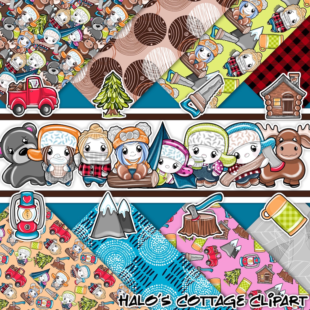 Little Lumberjack Clipart Fall Clipart Set Lumberjack - Etsy Australia