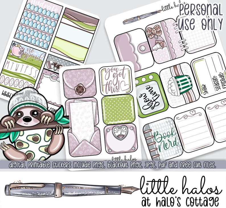 Slavocado Sloth Avocado Foldable PERSONAL USE Digital - Etsy