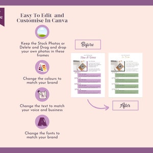 Services and Pricing Guide Canva Template, Price List Template, Client ...