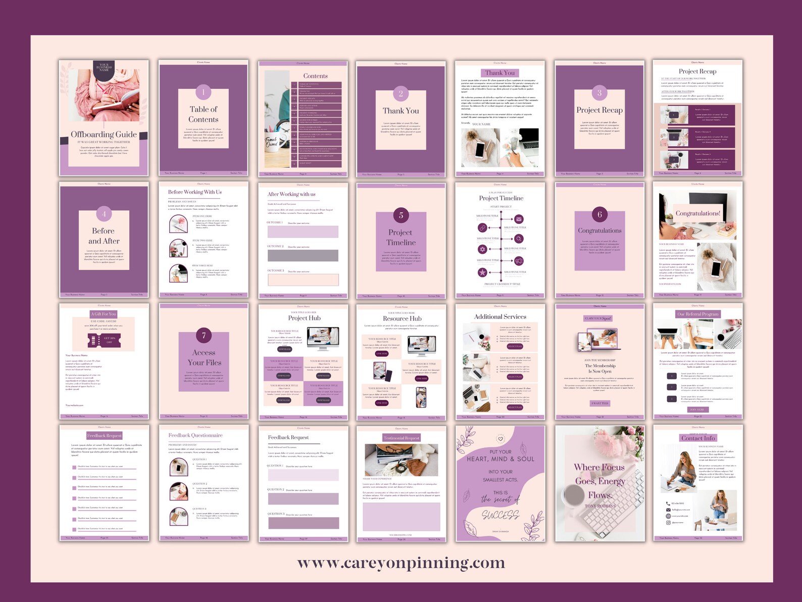Client Goodbye Packet Canva Template, Client Offboarding, Client ...