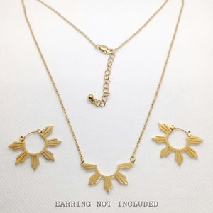 Filipino Half Sun Necklace Adjustable - Etsy