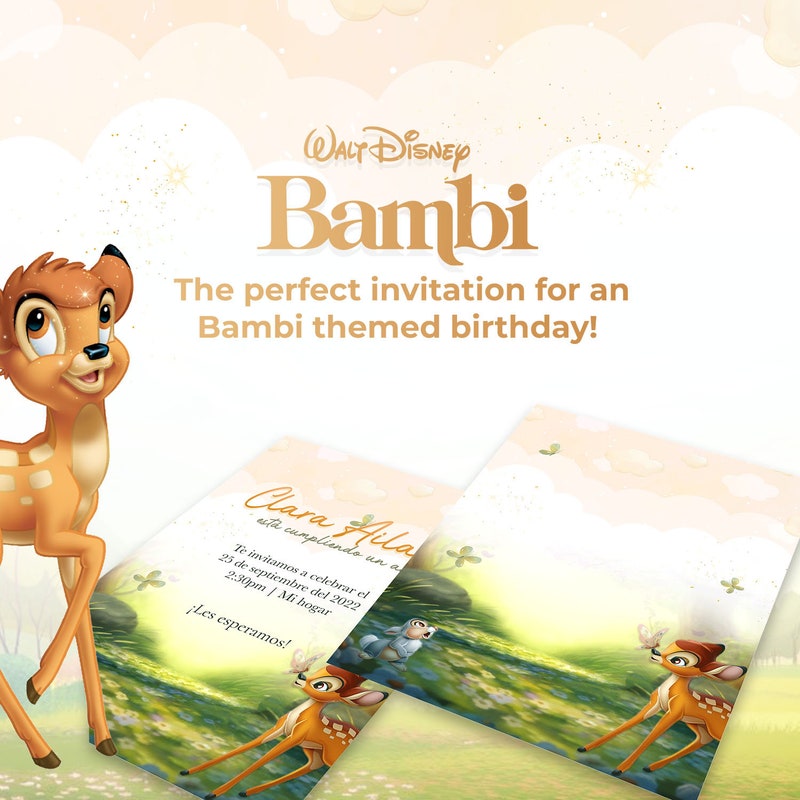 Bambi Invitation - Etsy
