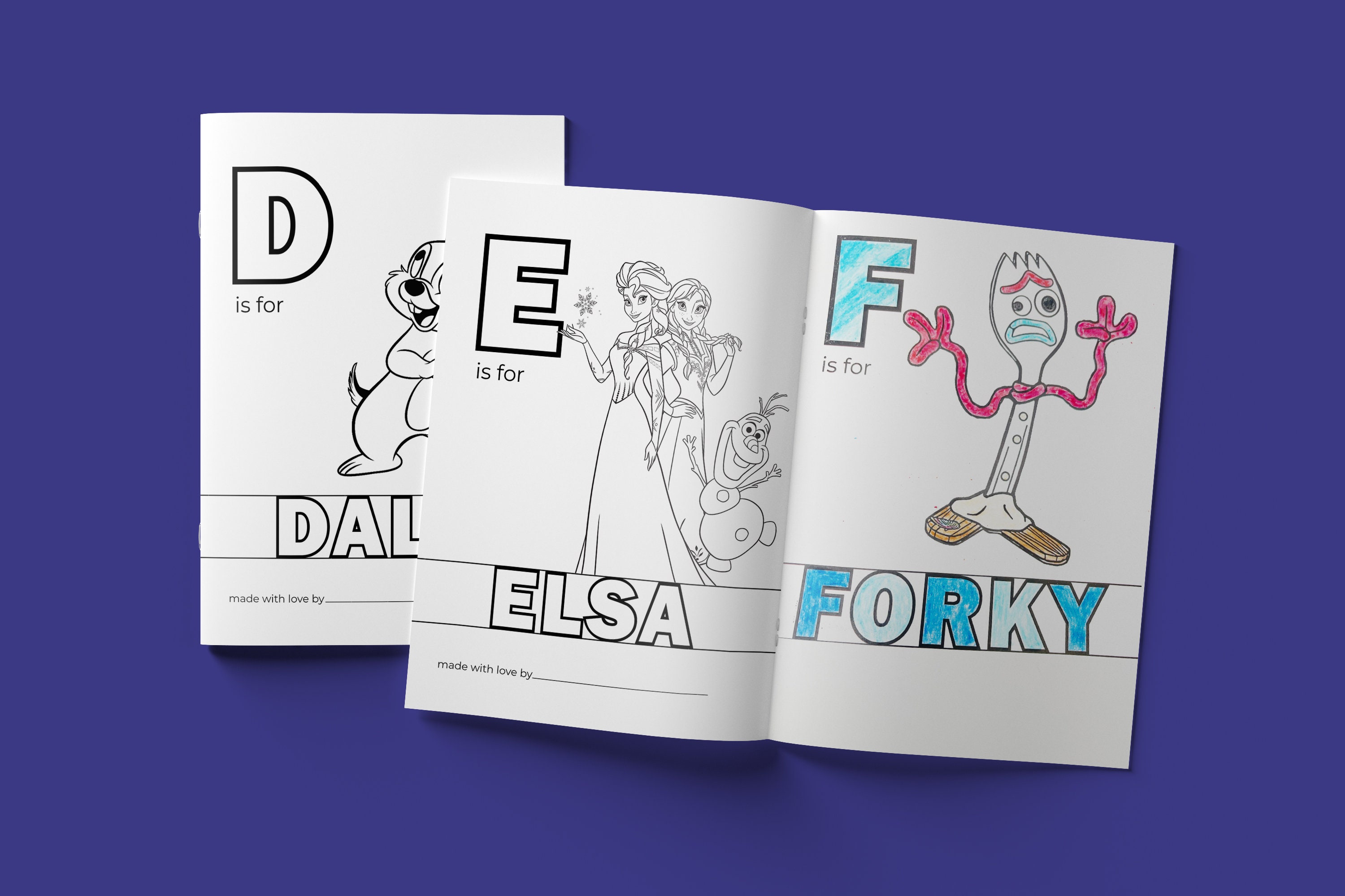 Alphabet Coloring Book - Printable Coloring Book - Instant Download - Etsy