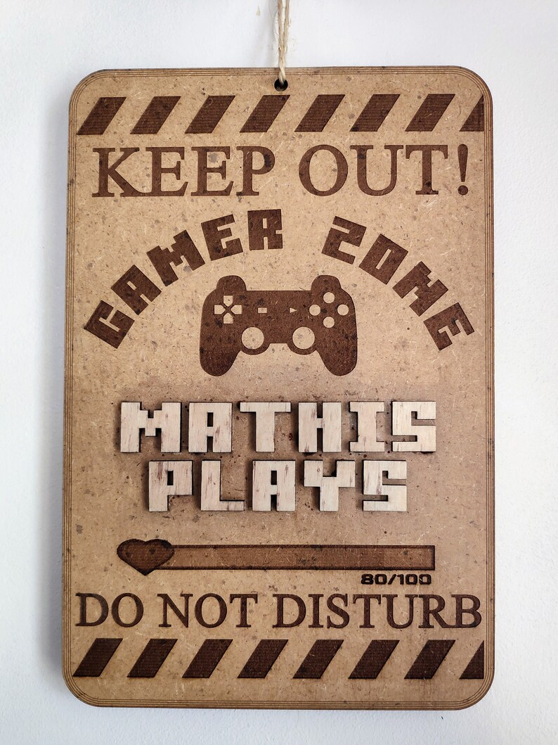 Customizable Gamer Sign - Etsy