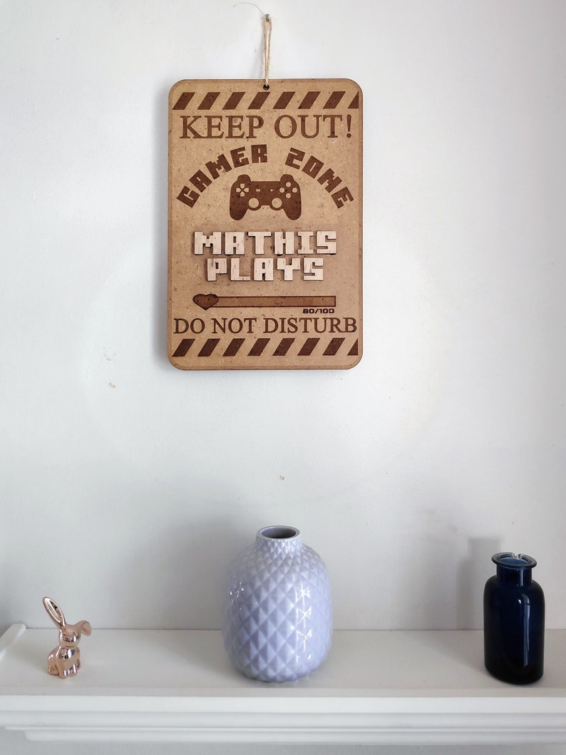 Customizable Gamer Sign - Etsy