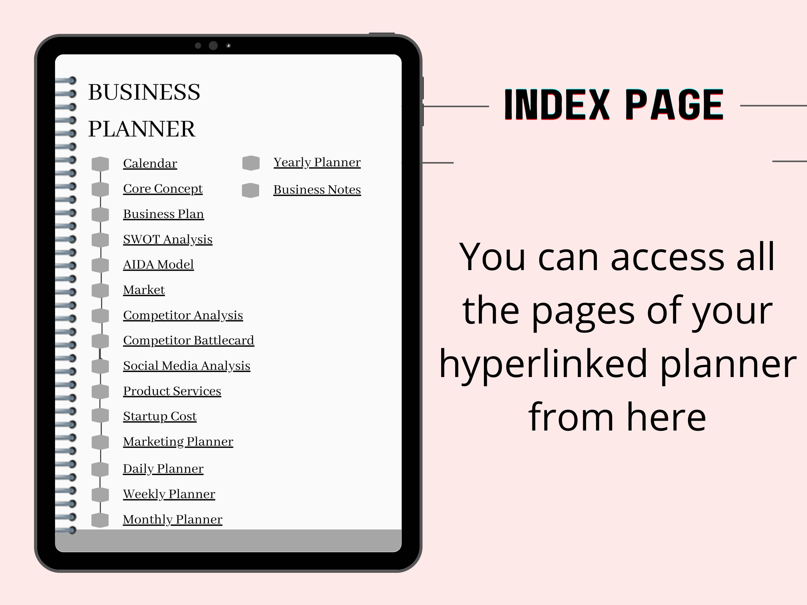 Onlyfans Planner With FREE Starter Guide Works With Fansly Hyperlinked ...