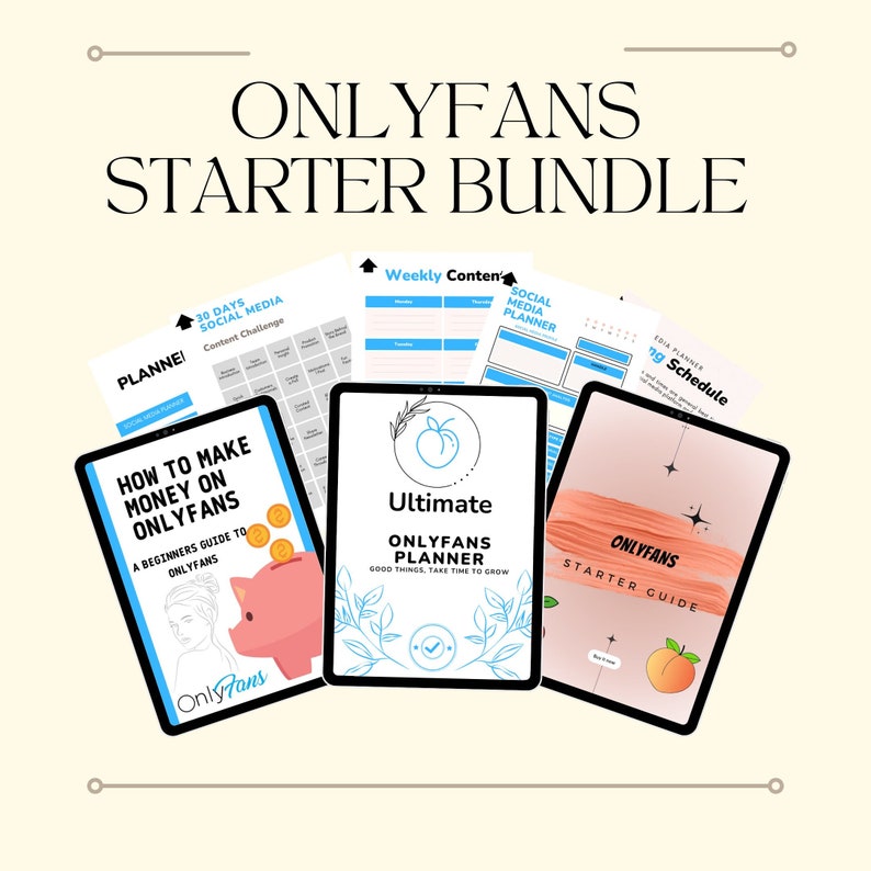 Onlyfans Starter Bundle | Onlyfans Planner | Onlyfans Starter Guide ...