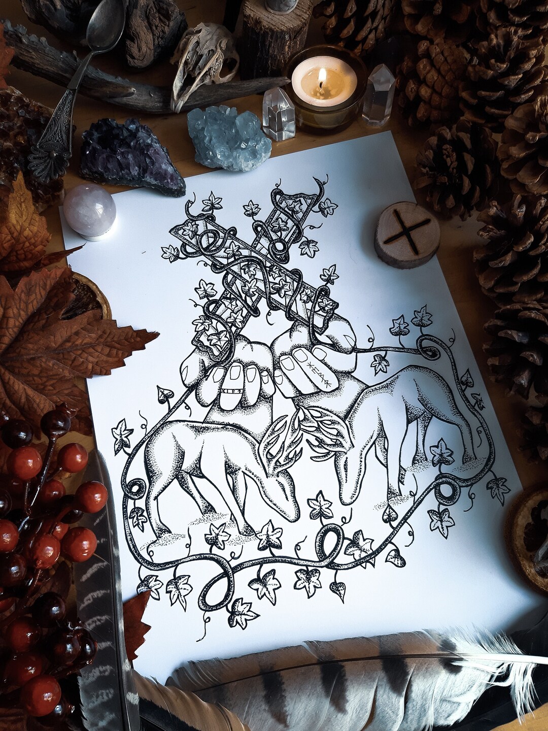 Gebo Rune Artwork - Etsy