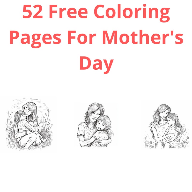 20 Mothers Day Clipart, Mother-daughter Clipart, Mother and Daughter ...
