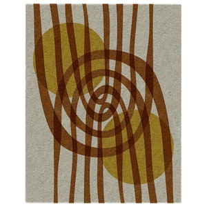 Irregular Shaped Rug Sharp Color Cutting Rug Hand-tufted 100% Wool ...