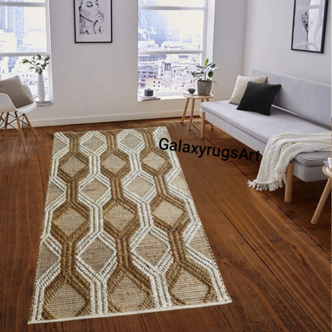 Custom Jute Rug / Natural Fiber Rug / Custom Jute Rug / Soft Thick Mat ...