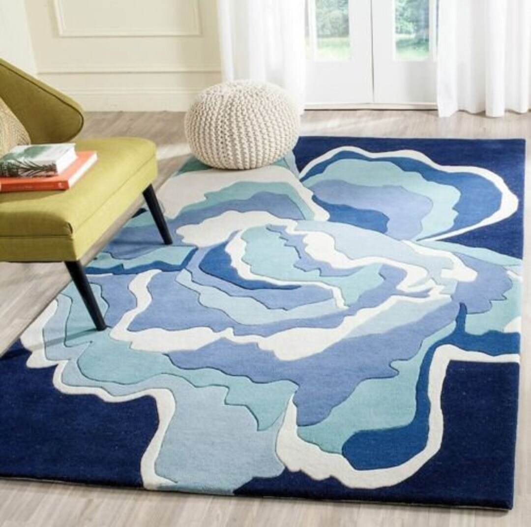Hand Tufted Wool Area Rugs Modern Area Rug Handmade Area Rug for Living ...