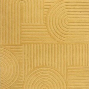 Modern Throw Rug/abstract Combed Curves Rug/handmade Area Rug - Etsy