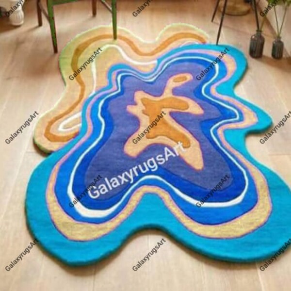 Amoeba Rug - Etsy