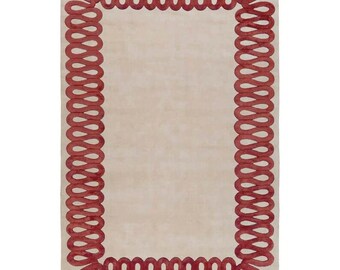 Modern Abstract Irregular Handmade Woolen Designer Tufted Area Rug for ...