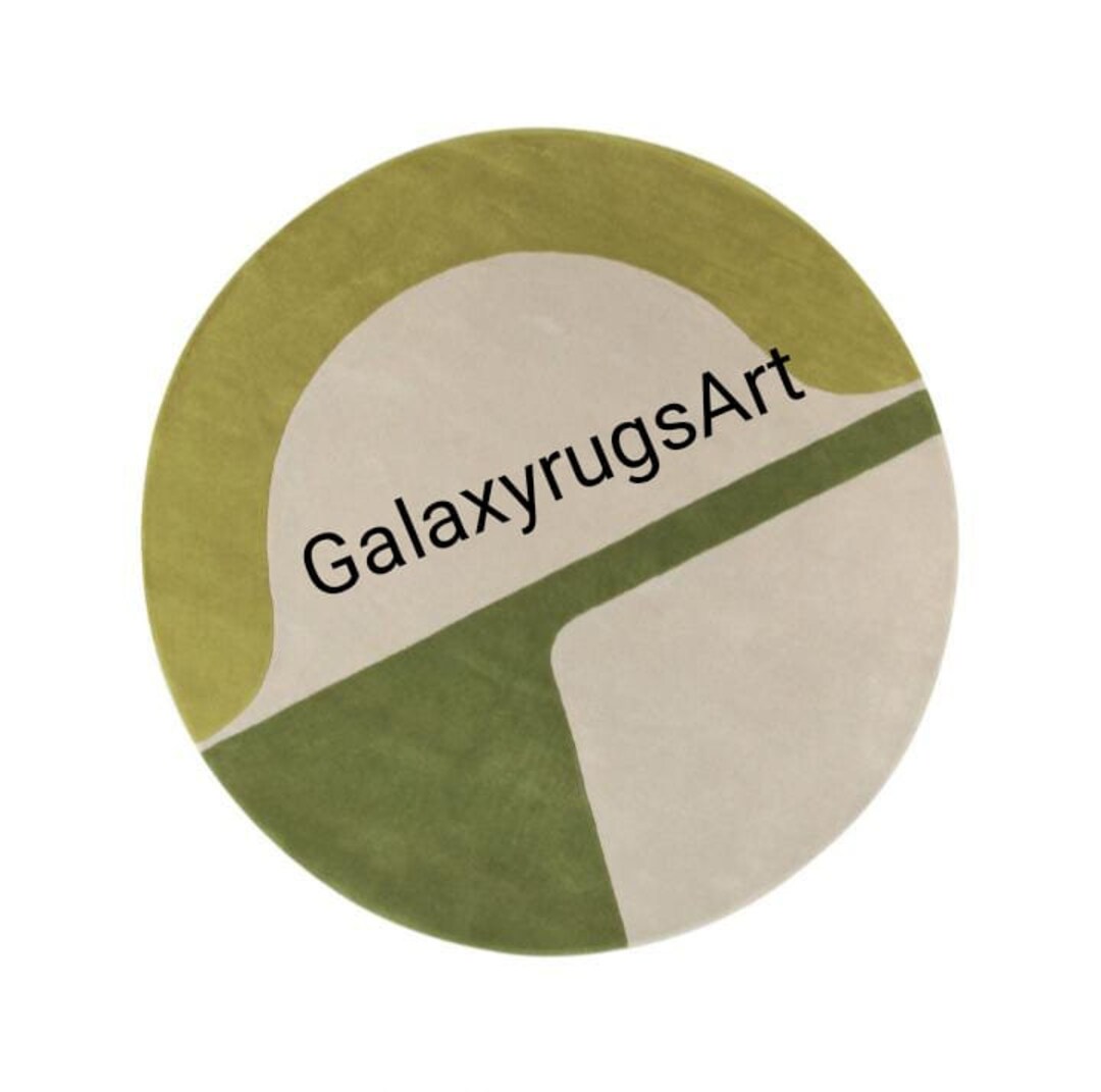 Round Hand Tuft Modern Rug 100% Wool Tufted Rug Round/circle - Etsy