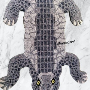 Crocodile Rug 100% Woolen Area Rug for Kitchen Living Room Bed Room ...