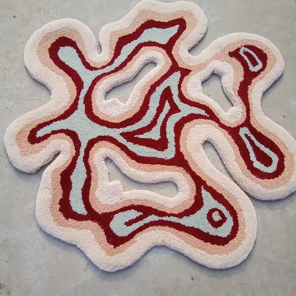 Amoeba Rug - Etsy
