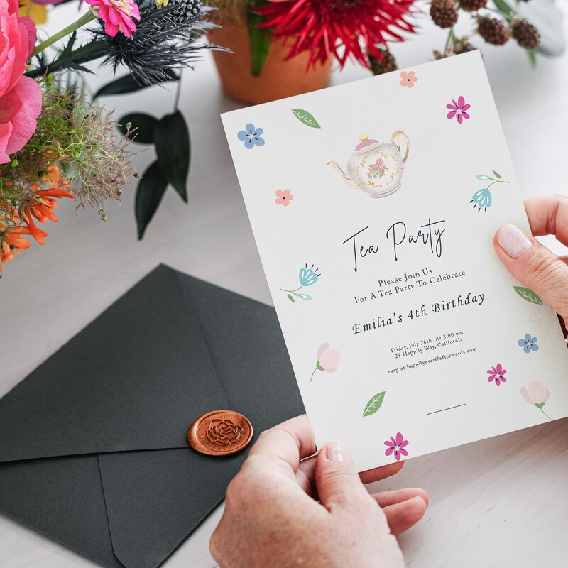 High Tea Invitation - Etsy