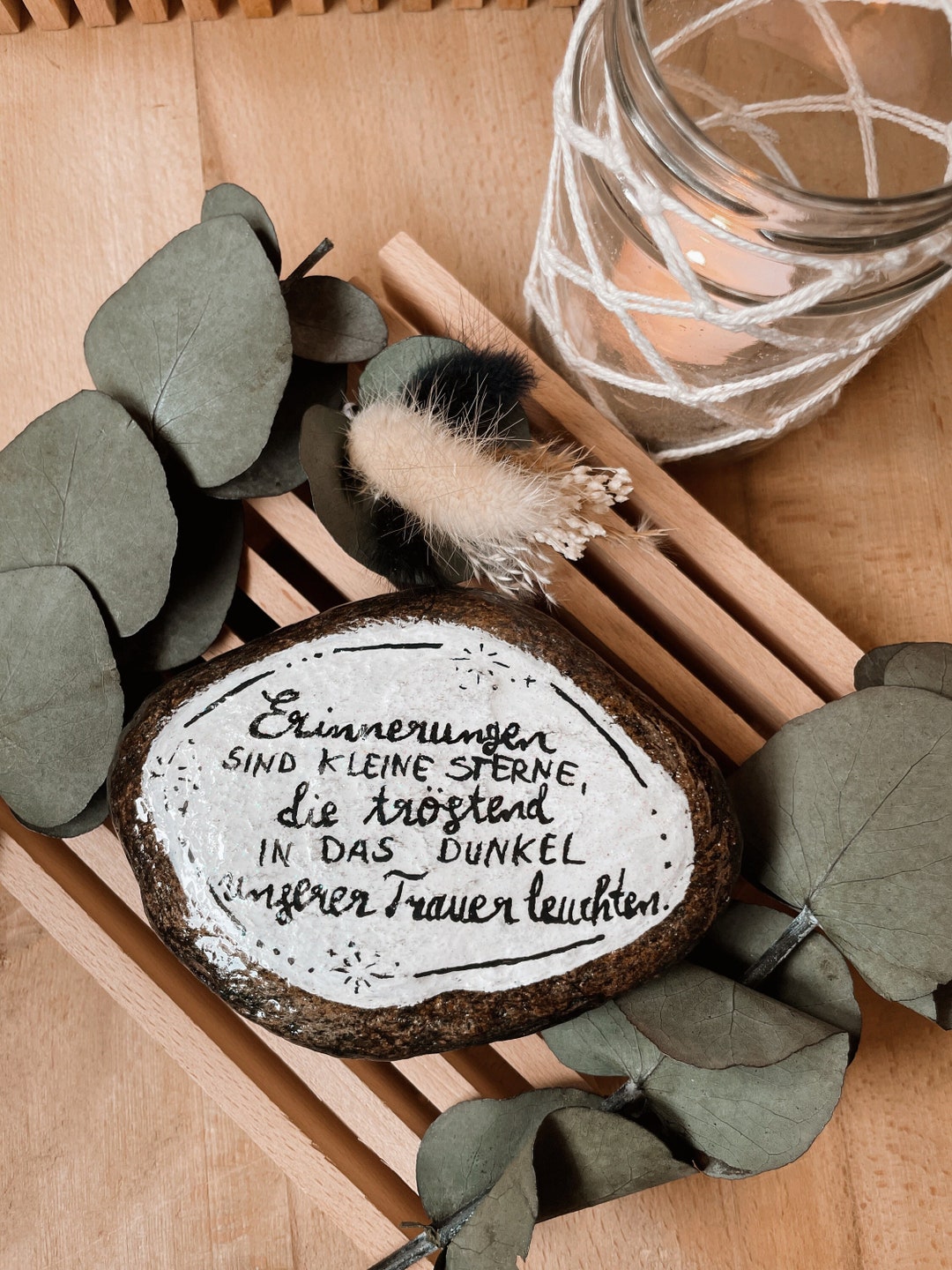 Mourning Stone GLITZER Memories Are Little Stars That Shine ...