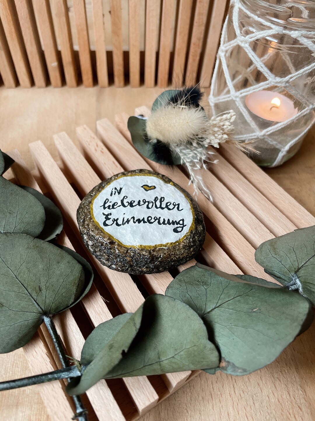 Mourning Stone in Loving Memory. Memorial Stone, Consolation Stone ...