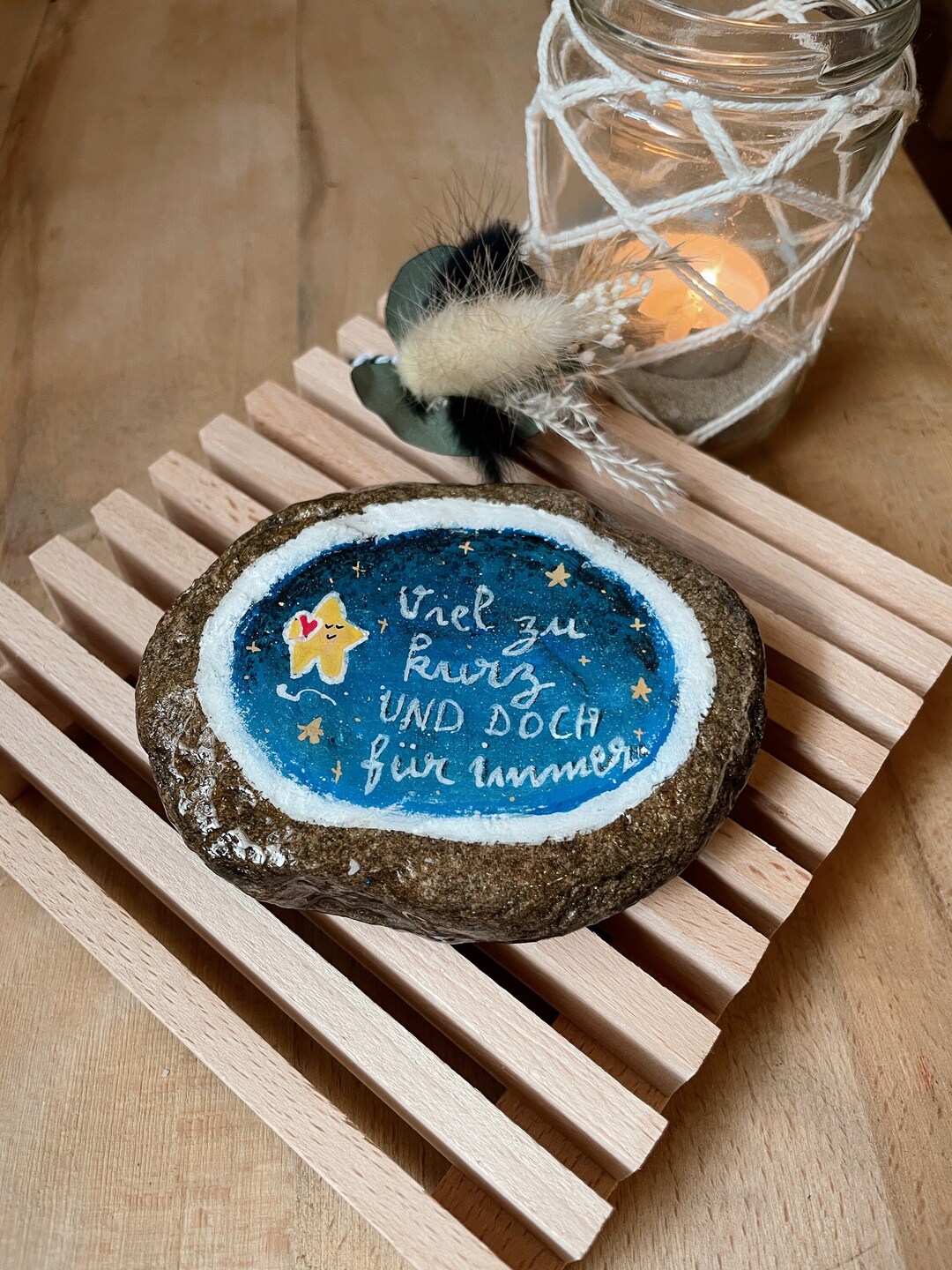 Mourning Stone Star Child Far Too Short and yet Forever. - Etsy