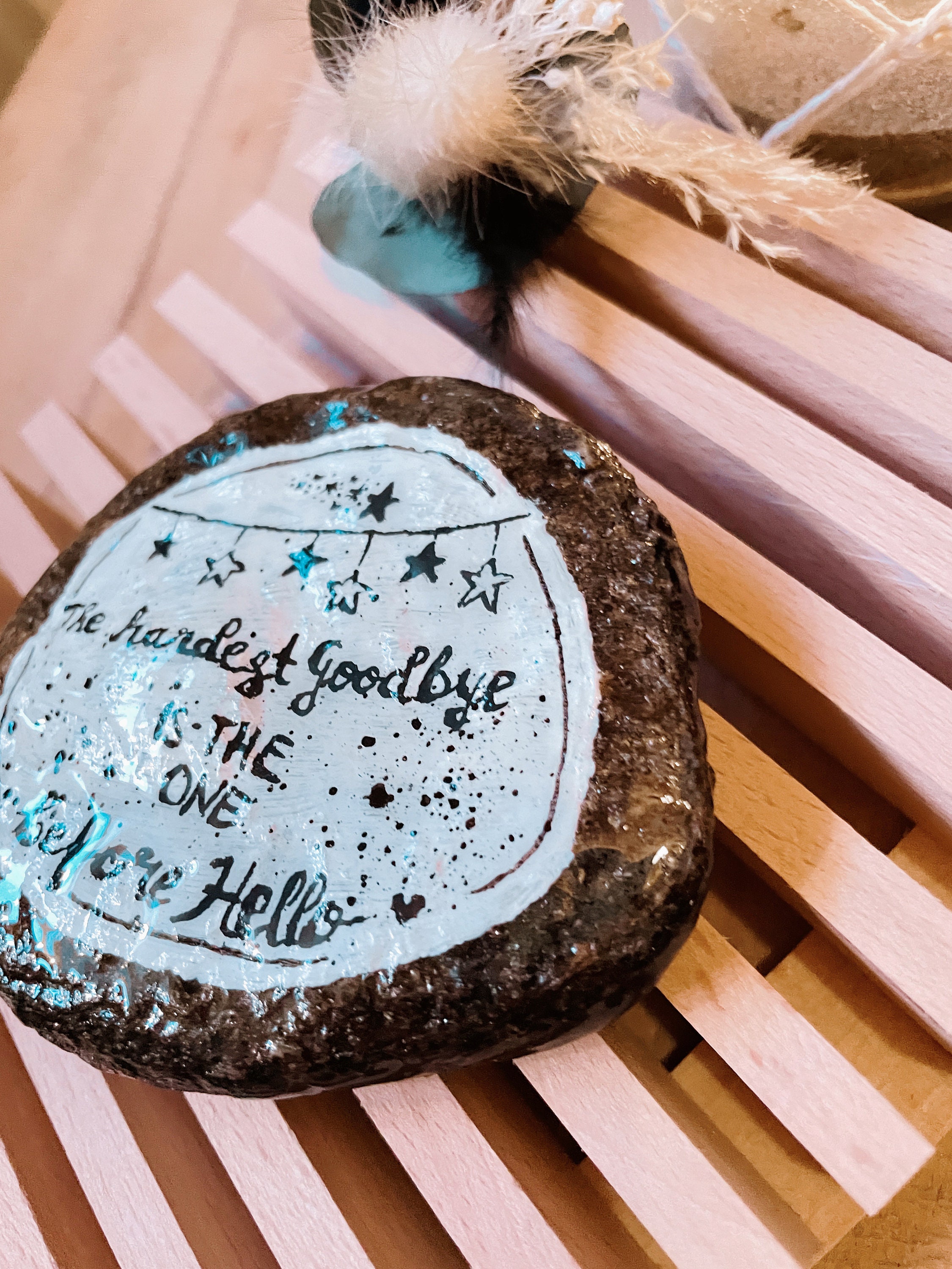 Mourning Stone the Hardest Goodbye is the One Before Hello. Memorial ...