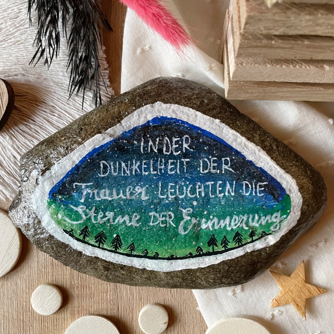 Mourning Stone in the Darkness of Grief, the Stars of Memory Shine ...