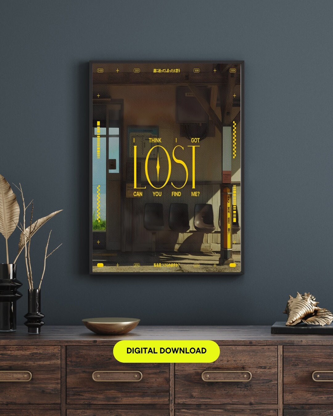 The Lost Poster Digital Wall Art Home Poster Print Wall - Etsy