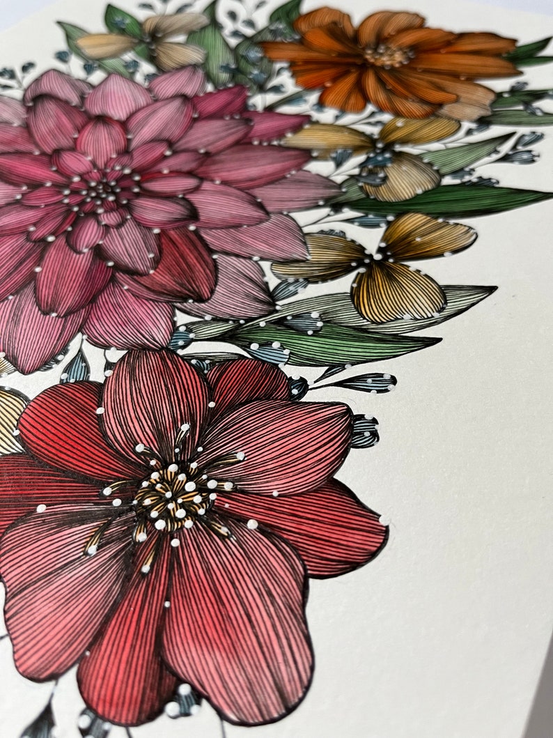 Floral Study #4 (original Artwork) - Etsy