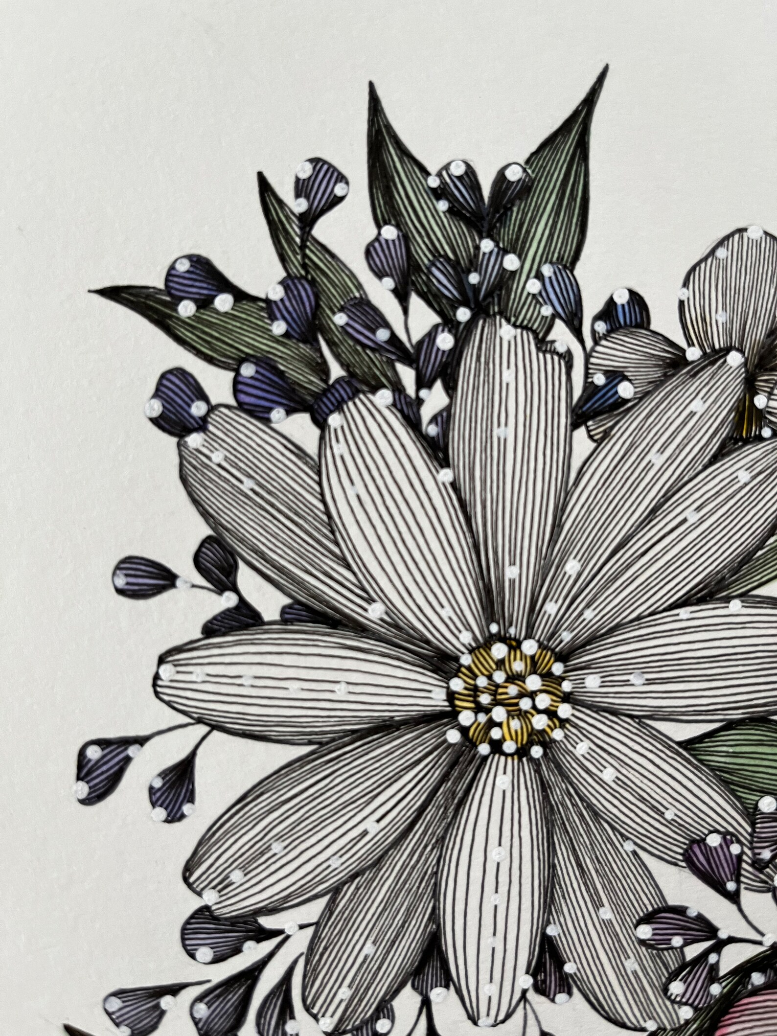 Floral Study #1 (original Artwork) - Etsy
