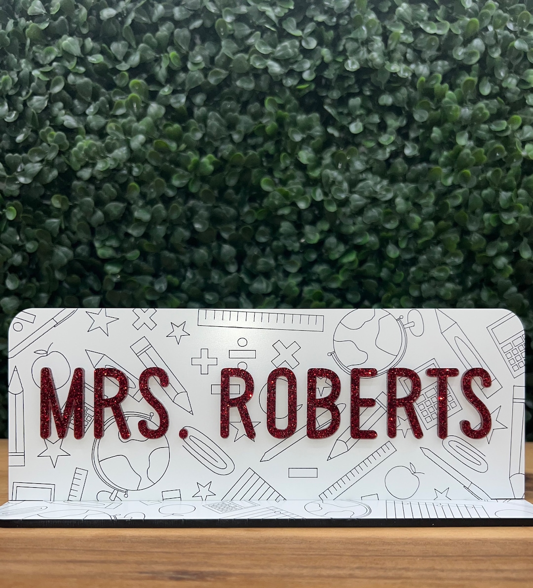 Personalized Teacher Name Plate for Desk for Women Custom - Etsy