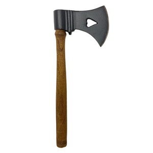 Heart Cut Tomahawk 13 Medieval Style Throwing Tomahawk Black Finish Axe ...