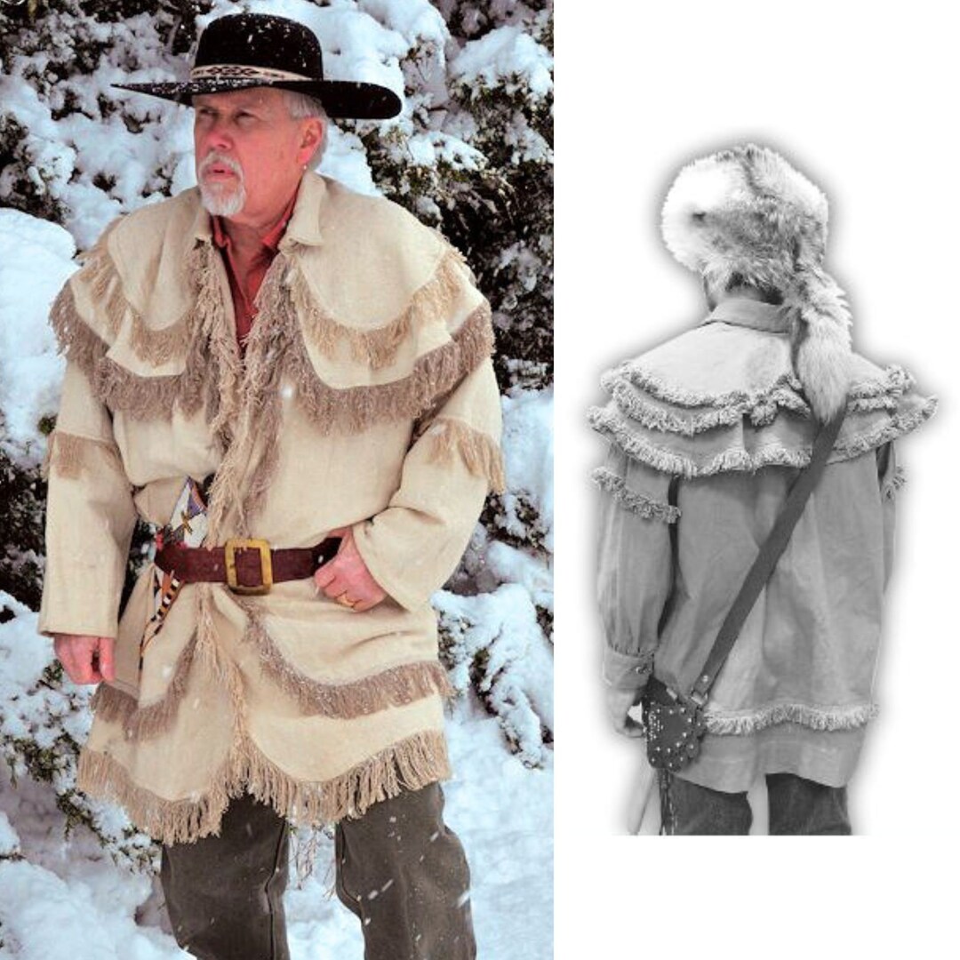 Rifleman Hunting Frock Pattern Make Your Own Fringed Leather Coat ...