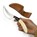 Bird Wing Curved Skinner Knife With Bone Handle - Etsy
