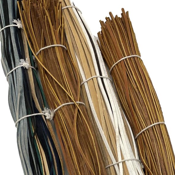 Quality Cowhide Leather Lace 1.5 Pound Bundle - Etsy