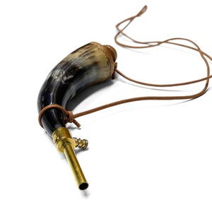 Genuine Buffalo Powder Horn With Easy Brass Loader - Etsy