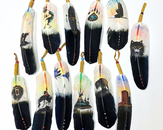 Aztec Sky.:. One Painted Feather/smudging/ceremony/prayer//blessing ...