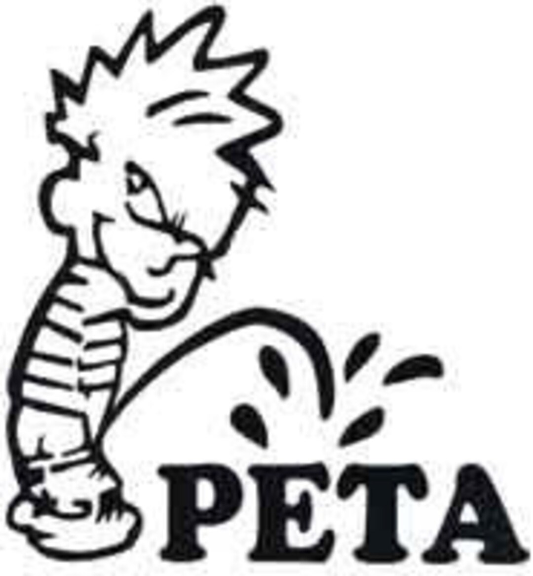 Sportsman's White Decal Peta Hunting Humor Vinyl Sticker for Vehicle - Etsy