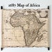 World Historical Map 1612 Scroll, Old World Map, Vintage World Map on ...
