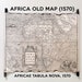 Africa Old Map 1570 Africae Tabula Nova- Theatrum Orbis Terrarum ...