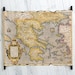1584 Map of Greece and the Aegean Sea by Abraham Ortelius on Handmade ...