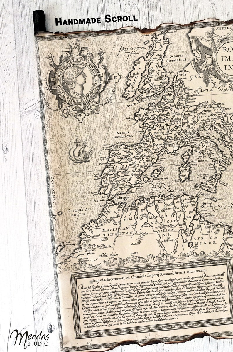 Map of the Roman Empire, 17th Century, Ancient Roman Empire Map Romani ...